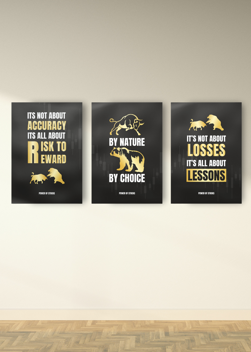 It's Not About Losses - A4 Poster – powerofstocksmerch