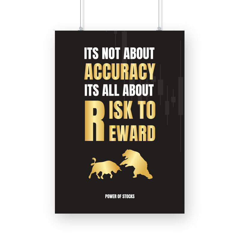 Risk to Reward - A4 Poster – powerofstocksmerch